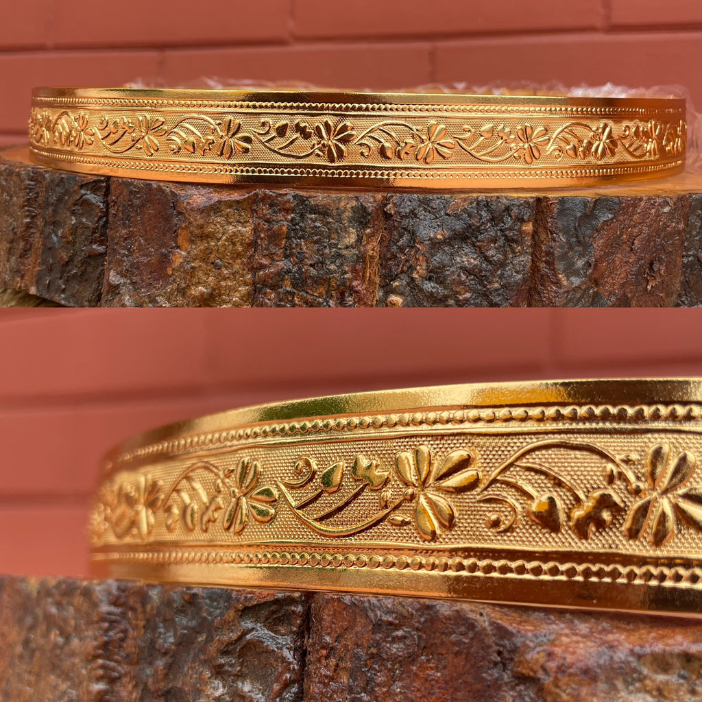 Premium Gold polish Simple Waist belt (Design 1) – Nakshatra Chennai