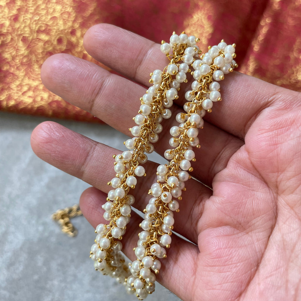 Premium Matte Pearl bunch Simple Waist Chain – Nakshatra Chennai